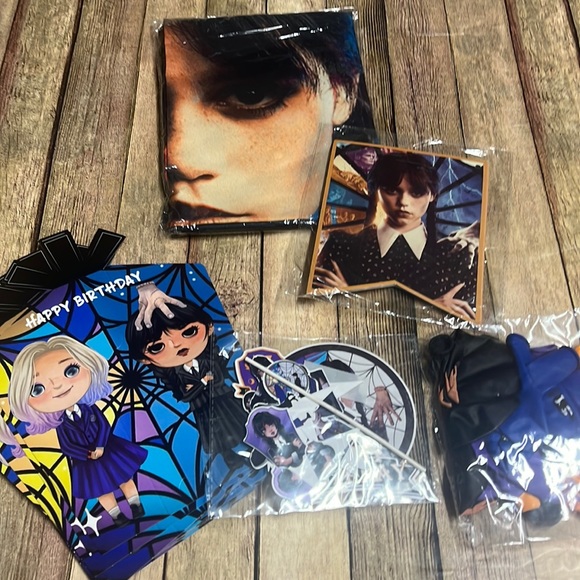 n/a | Party Supplies | 5for Happy Birthday Wednesday Addams Birthday ...